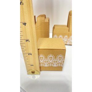 Unbranded | Other | Small Square Cardboard Gift Boxes 5pc Set Print ...